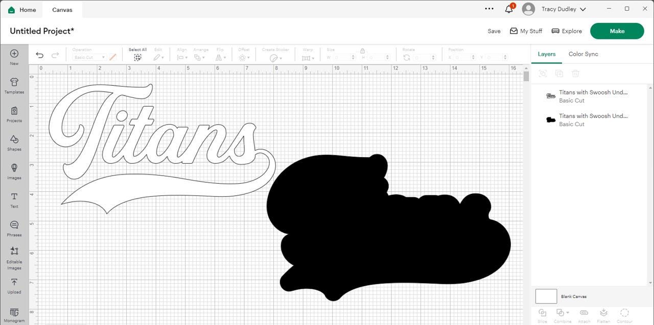 Sports Clipart: White "titans" Team Name in Fancy Letters and Baseball ...