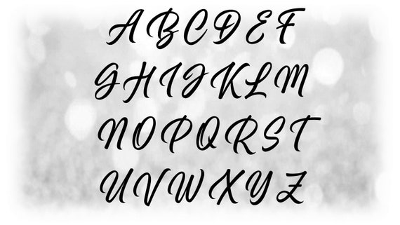 Beautiful Handwriting Styles Alphabet