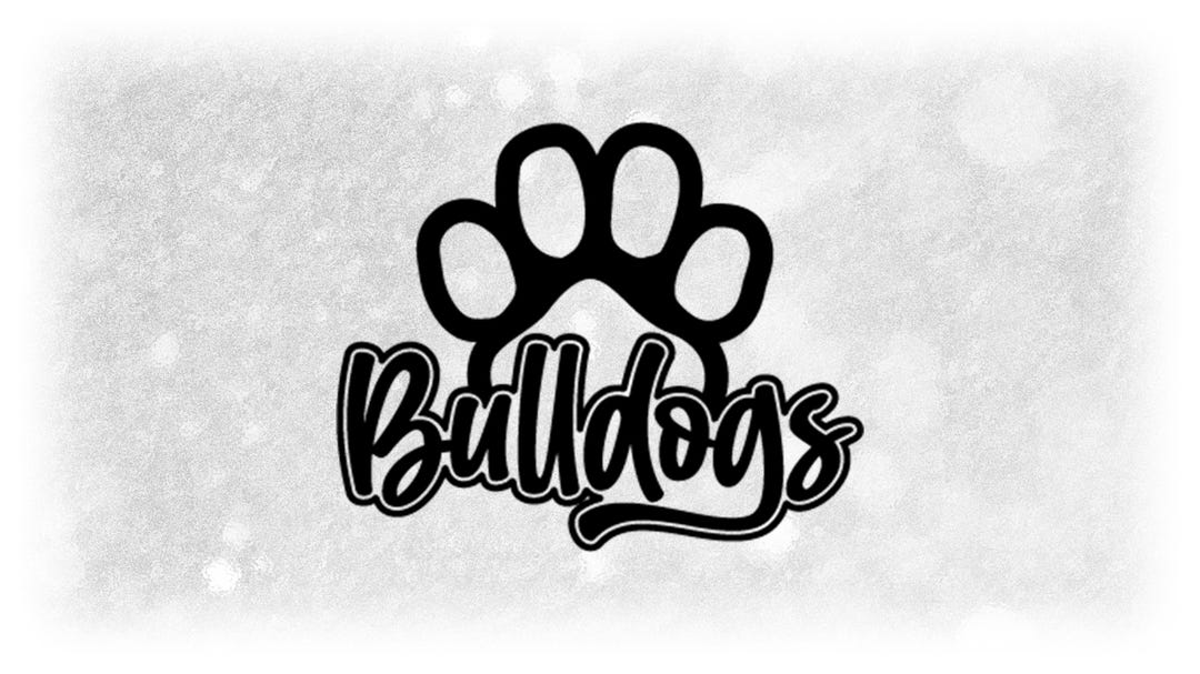 Sports Clipart: Black Script "bulldogs" Team Mascot Name With ...
