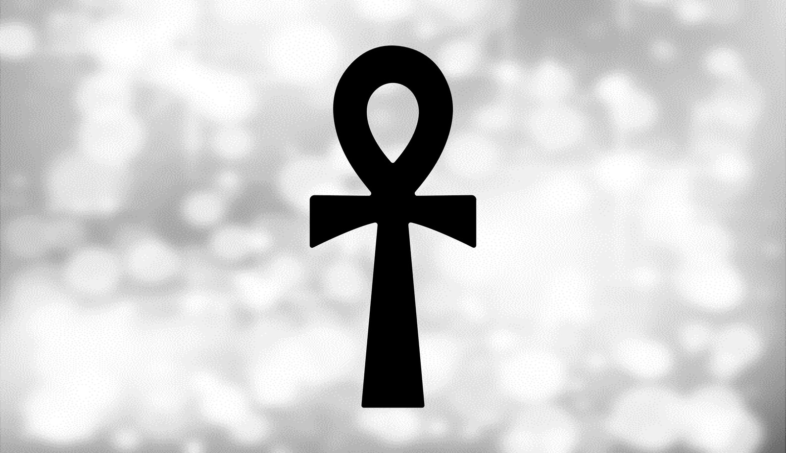 Shape Clipart: Black Ankh or Cross With Tear-shaped Loop - Etsy