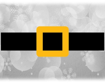 Santa Belt Buckle Clip Art