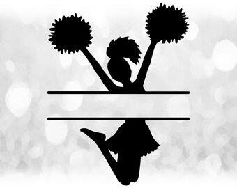 Cheerleading Clipart Black And White