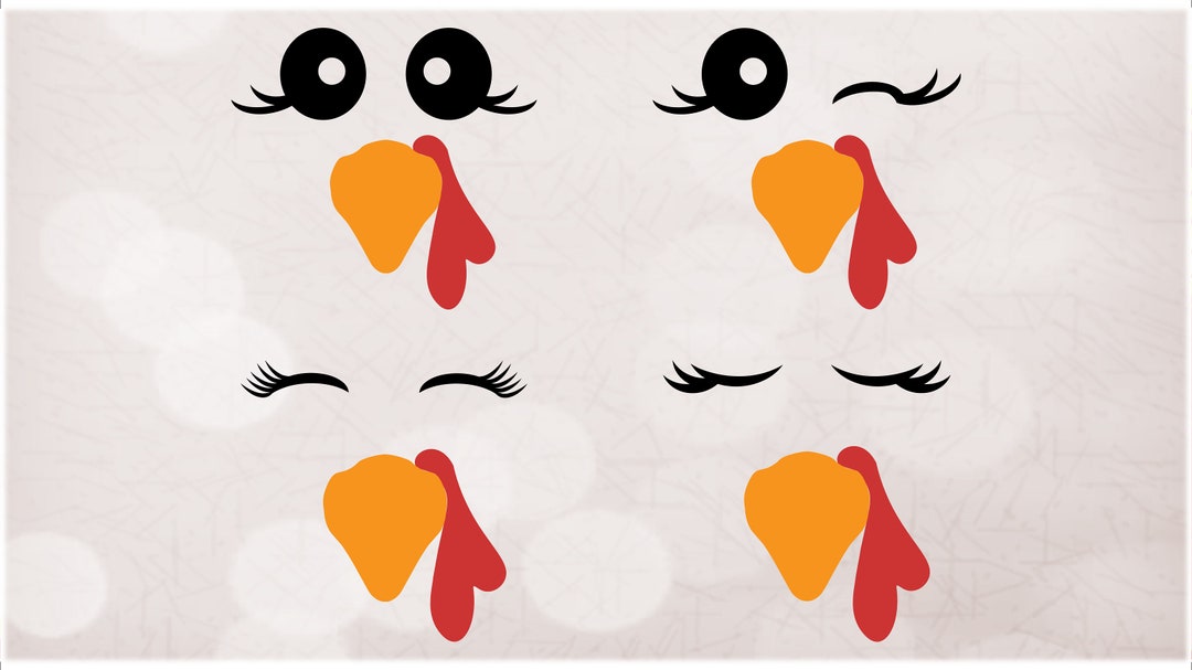 Holiday Clipart: Value Pack Bundle of Funny Thanksgiving Turkey Faces ...