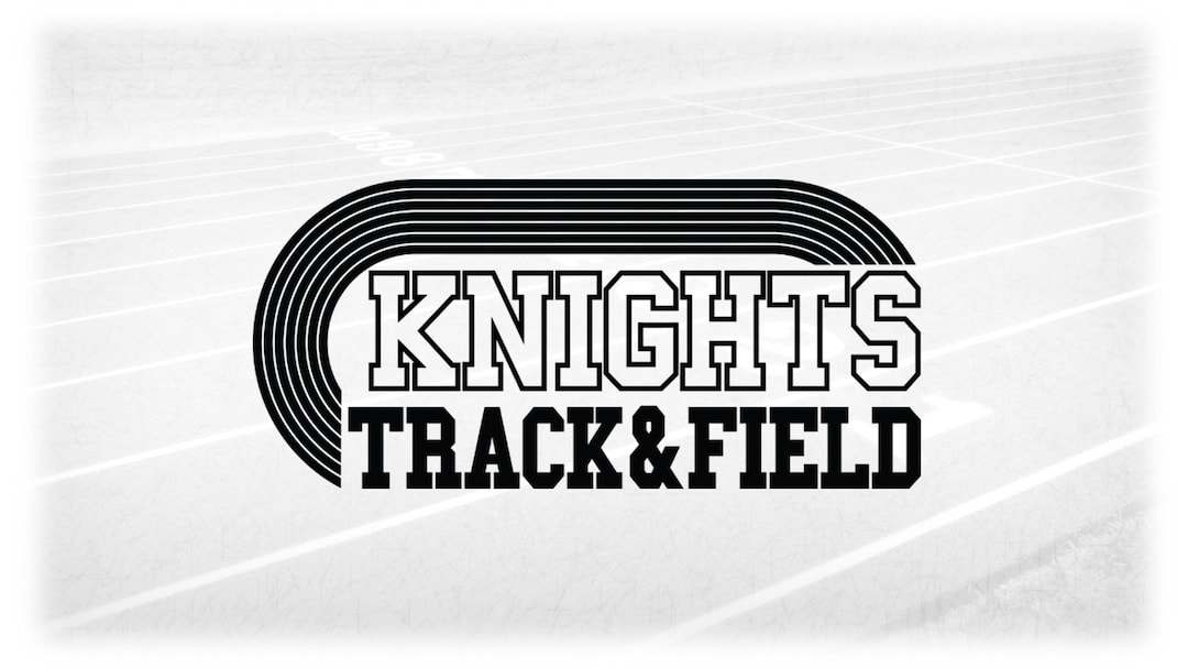 Sports Clipart: Black Running Track With Bold Varsity Style Words ...