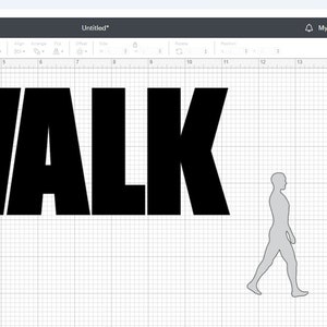 Sports Clipart: Black Word walk With Gray Overlay - Etsy
