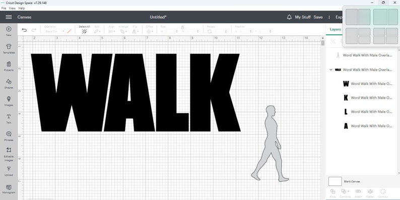 Sports Clipart: Black Word walk With Gray Overlay - Etsy