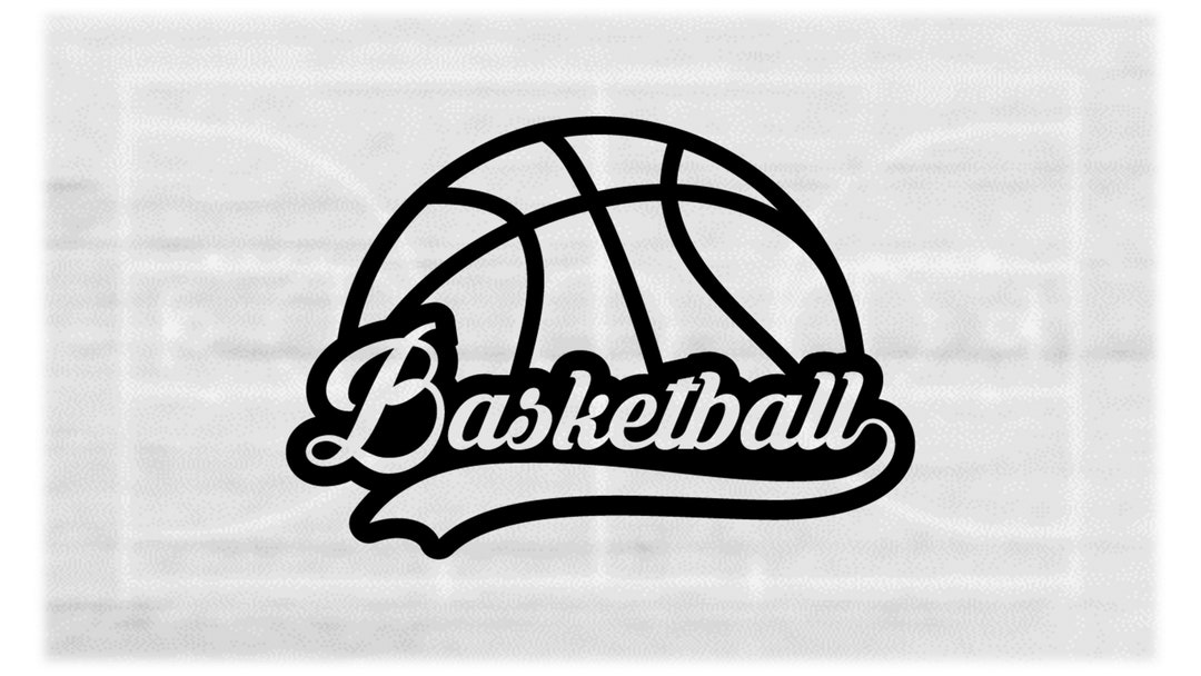 Sports Clipart: Word "basketball" in Script With Baseball Style Swoosh ...