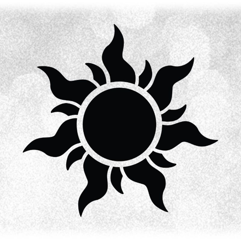Rapunzel Sun Svg - Etsy