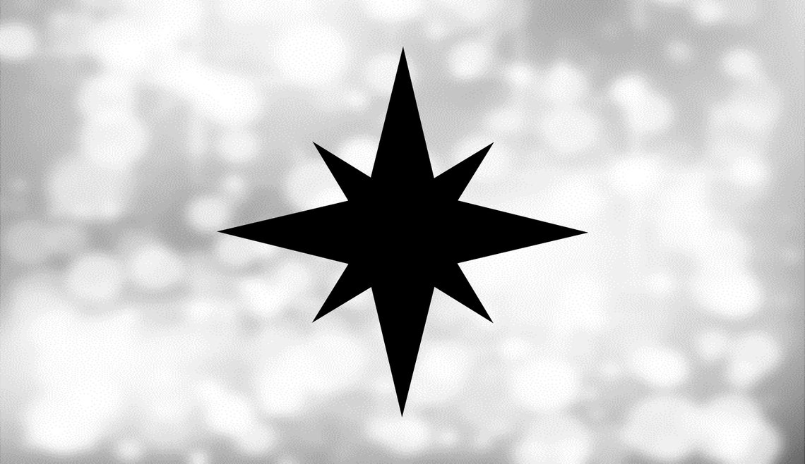 Shape Clipart: Eight-point / 8-point Compass Style Star or - Etsy