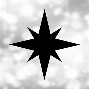 Shape Clipart: Eight-point / 8-point Compass Style Star or Compass Rose ...