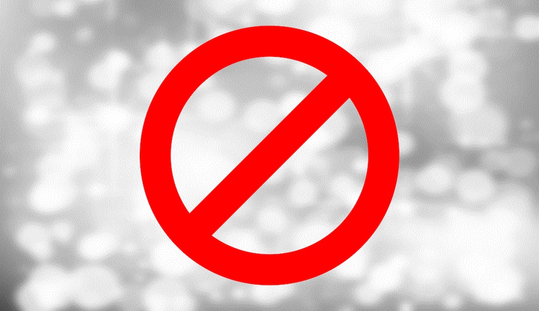 People Clipart: Universal Sign or Symbol for "no" or "not Allowed" W ...