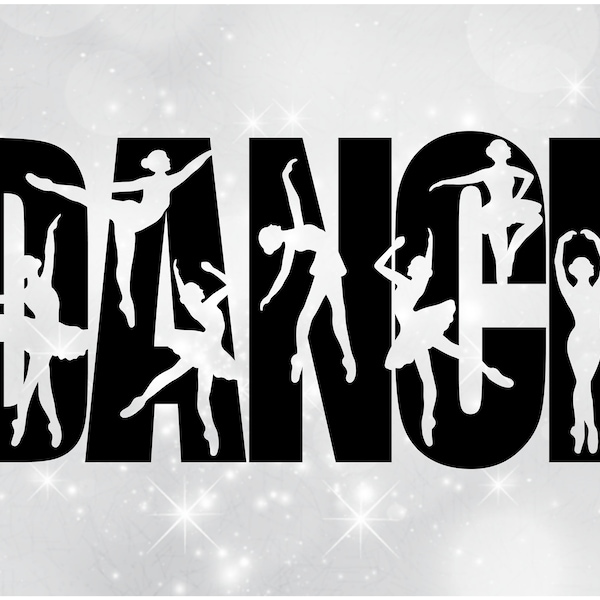 Dance Word Clipart - Etsy