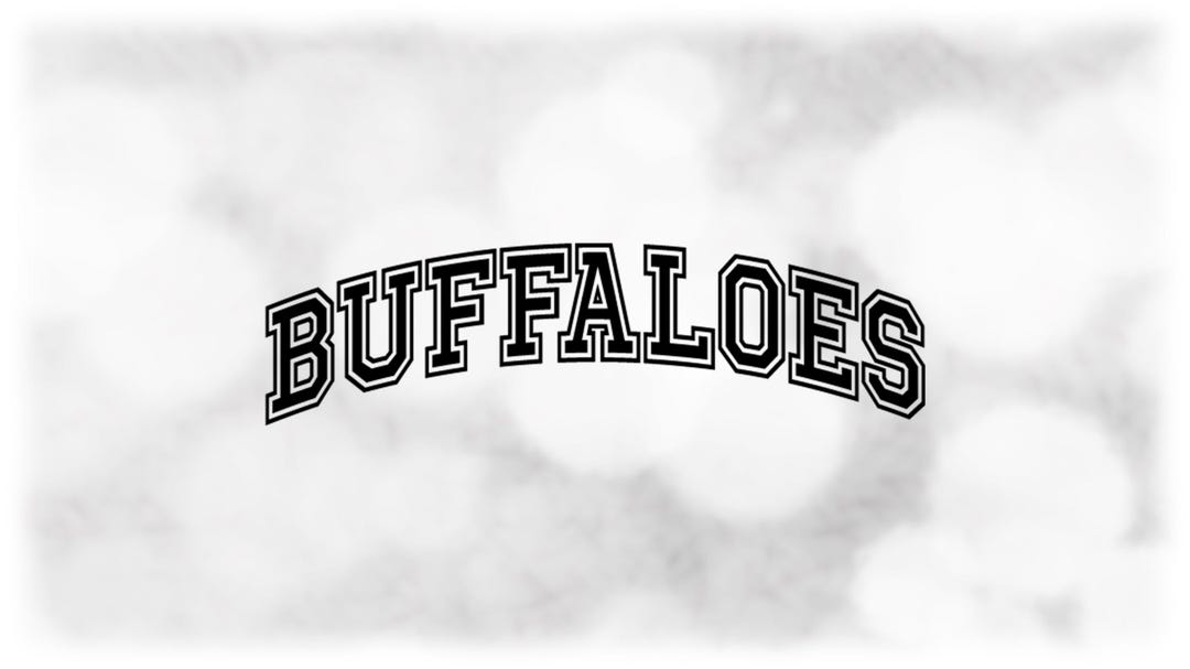 Sports Clipart: Black Bold Arched College Varsity Block Outline Style ...