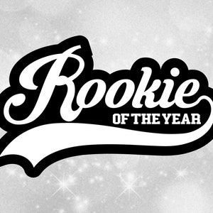 Sports Clipart: Baseball Style Swoosh Word "rookie" With "of the Year ...
