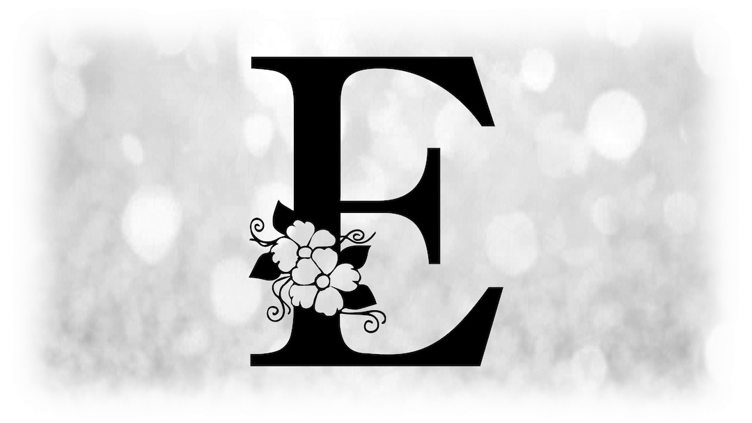 Letter E Clipart Black