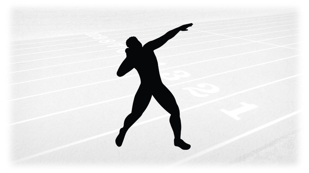 Sports Clipart: Black Silhouette Male/boy/man Shot Put Thrower for ...