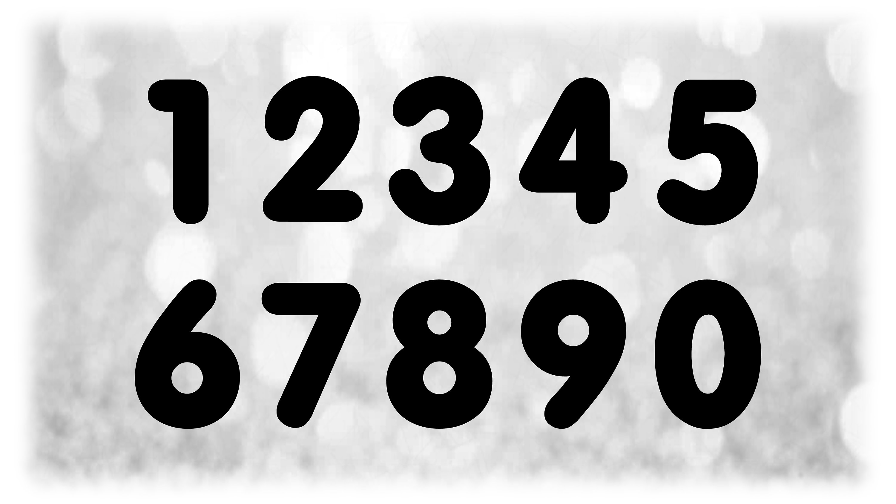 Latin 1 10 Numbers Clipart