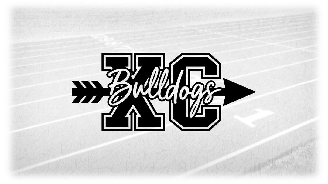 Sports Clipart: Thick Black Varsity Letters "xc" With Arrow for Cross ...