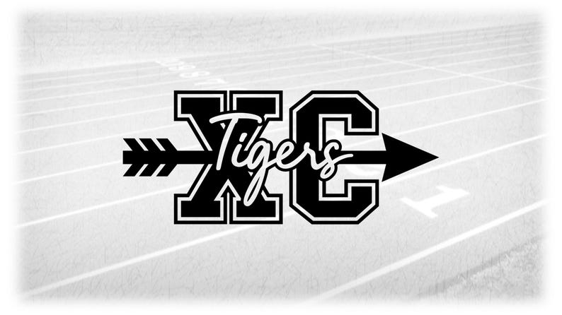 Sports Clipart: Thick Black Varsity Letters "xc" With Arrow for Cross ...