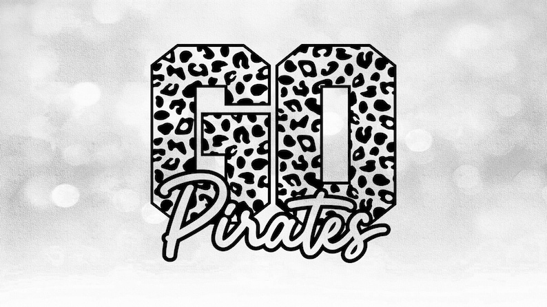 Sports Clipart: Black Leopard Skin / Cheetah Pattern "go" With Script ...