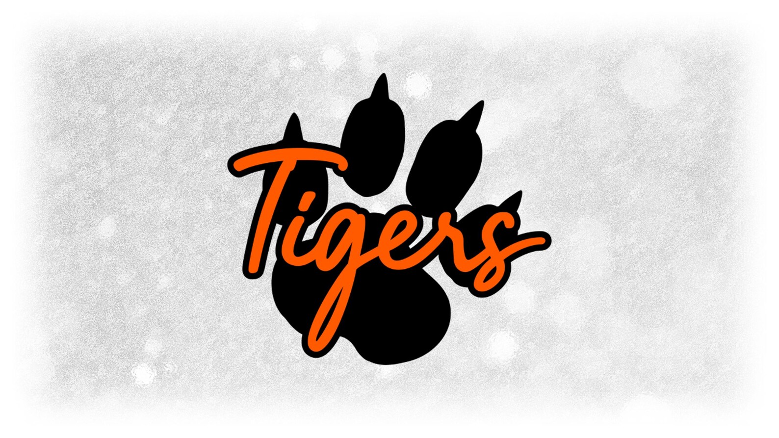 Sports Clipart: Orange Script "tigers" Team Mascot Name Over of ...