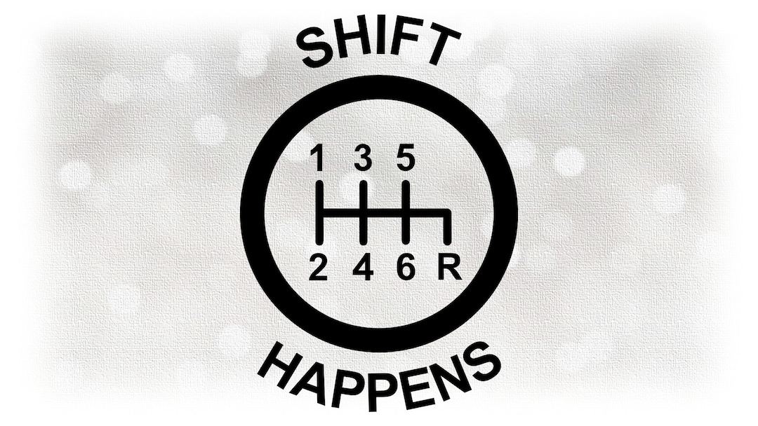 Car / Automotive Clipart: Black Round 6-speed Manual / Stick Gear Shift ...