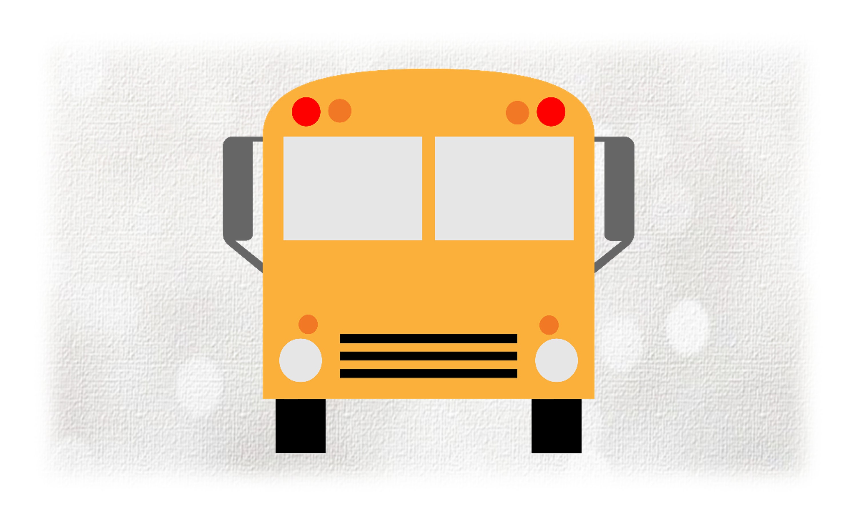 Shape Clipart: Simple Easy Color School Bus With Windows - Etsy