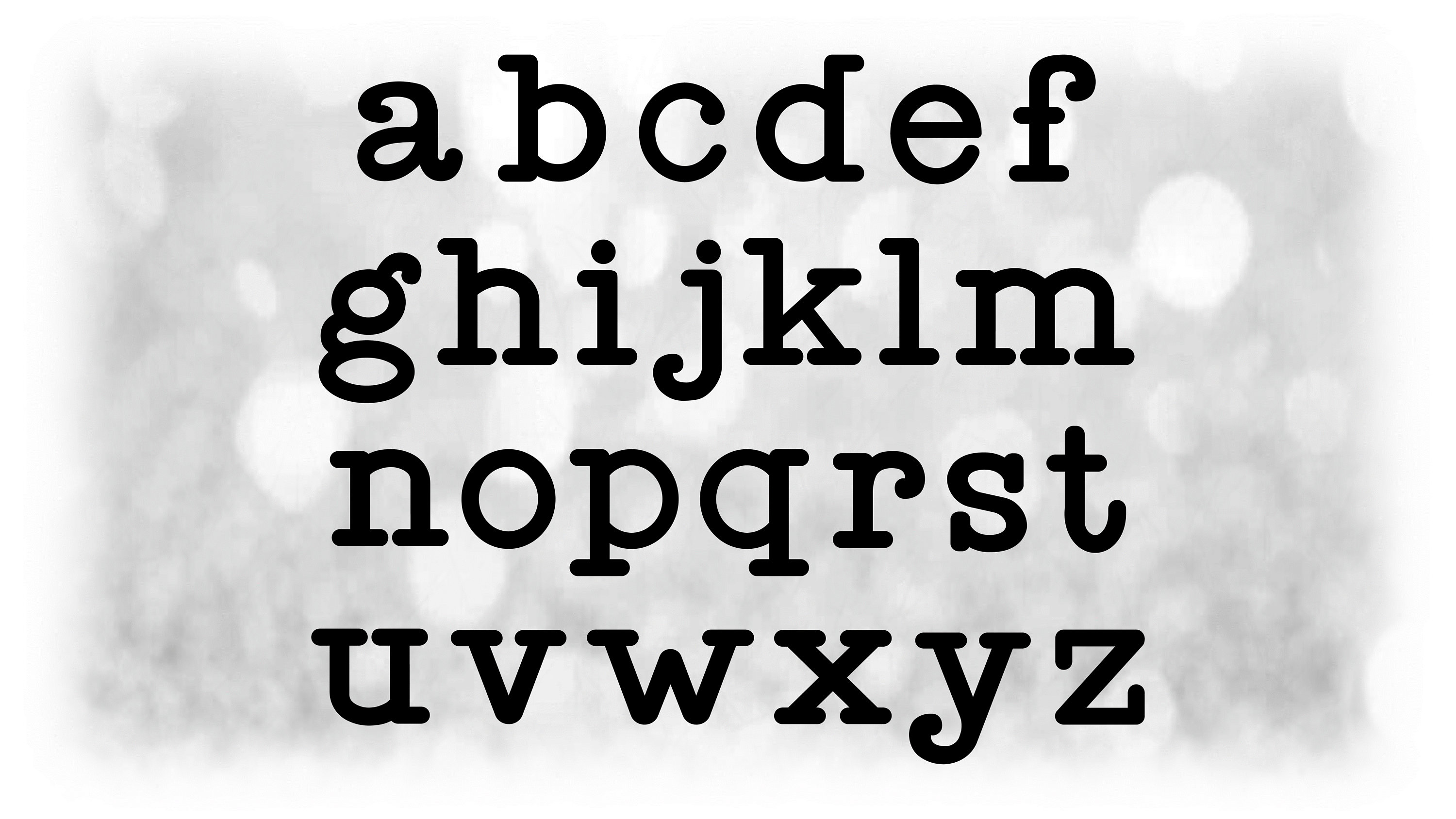 Word Clipart: Black Typewriter Alphabet Letter Templates | Etsy Canada