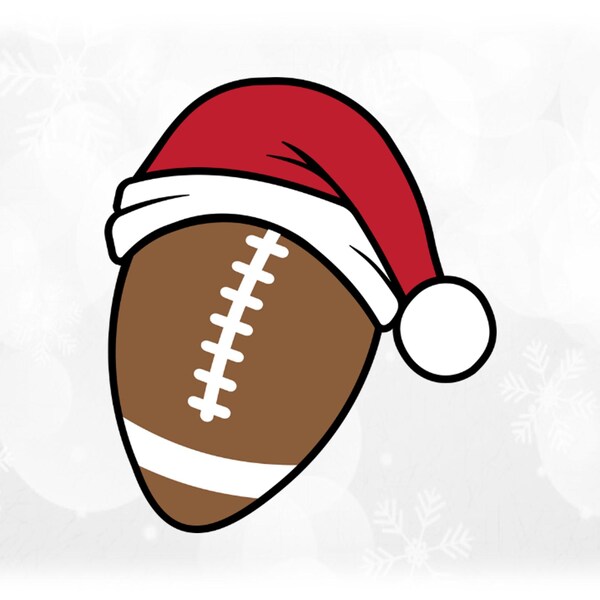 Football Santa Clipart - Etsy