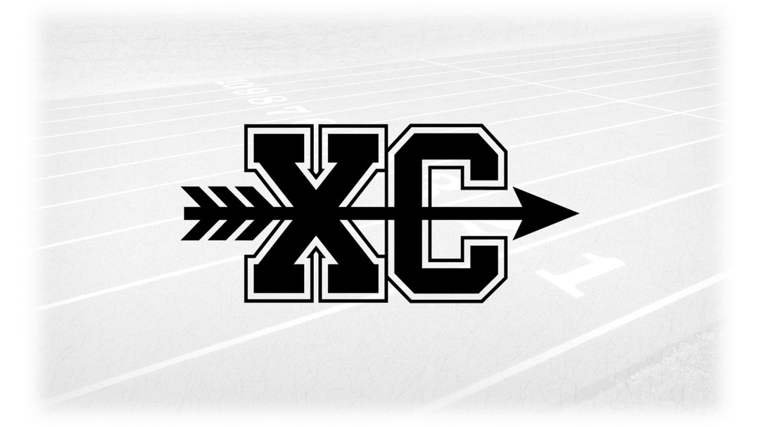 Sports Clipart: Thick Bold Black Letters "xc" Standing for Cross ...