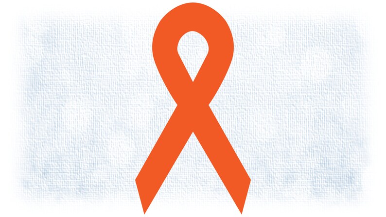 Clipart for Causes: Orange Awareness Ribbon ADHD Multiple - Etsy