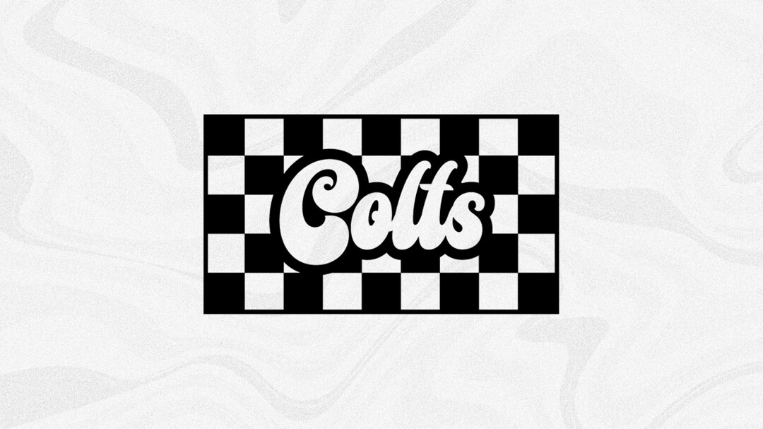 Sports Clipart: Team Mascot Name "colts" in Groovy Retro Style Cutout ...