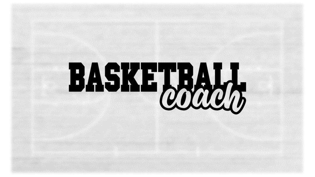 Sports Clipart: Black Bold Varsity Word "basketball" With Fun Script ...