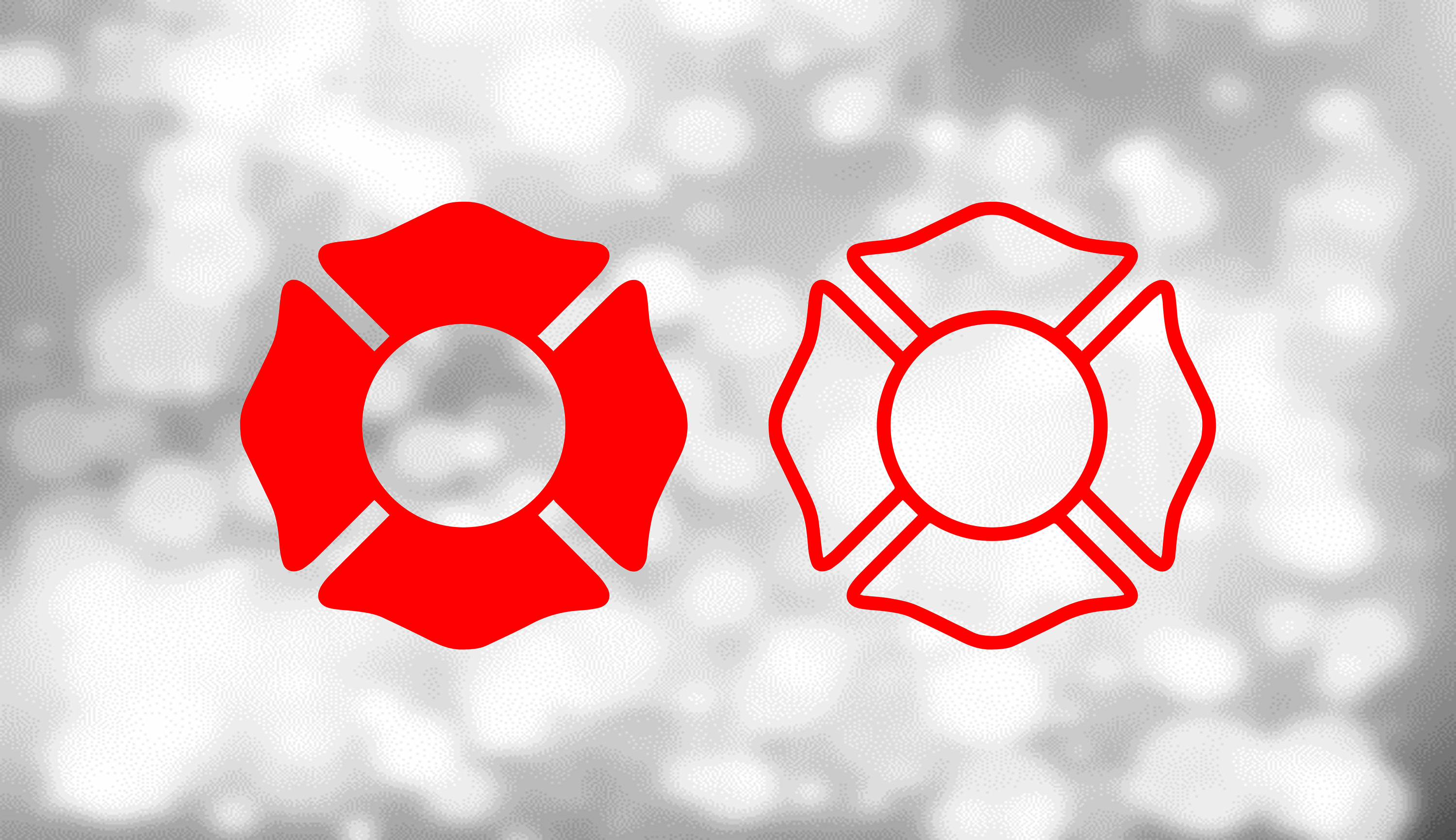 Fire Maltese Cross Outline