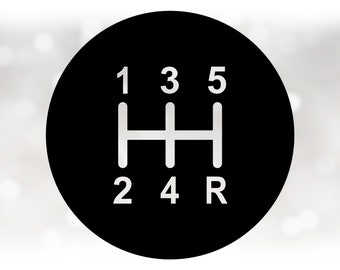 5 Speed Gear Stick Shift Manual Car Gear Shift Diagram Car/truck/laptop ...