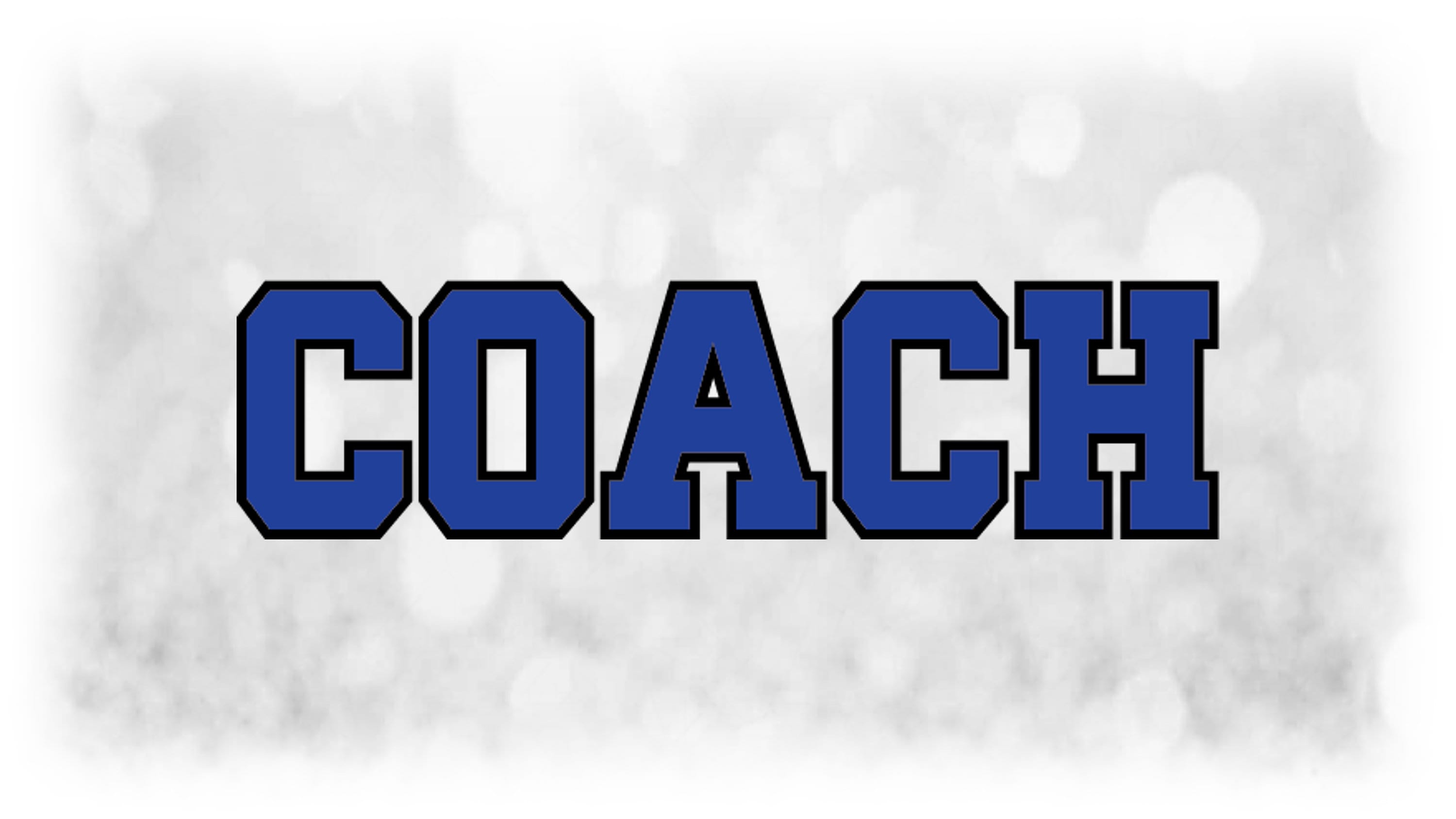 Sports Clipart: Blue Word coach in Bold Collegiate - Etsy