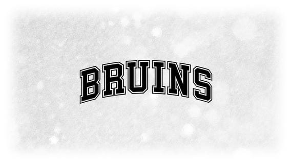 Umriss Des Bruins Logos Boston Bruins Logo On Black And Yellow