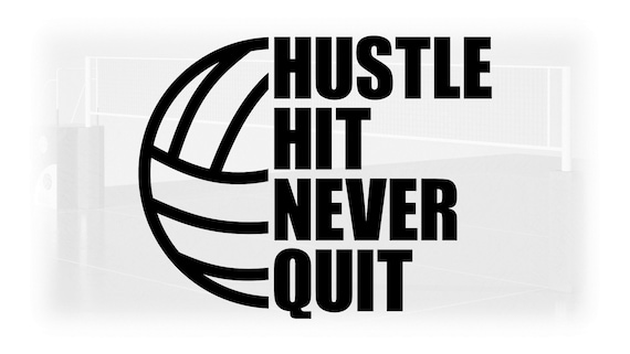 Sports Clipart: Black Half Volleyball Outline Design With Bold | Etsy