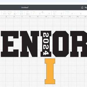 Education Clipart: Black Word senior With Vertical - Etsy