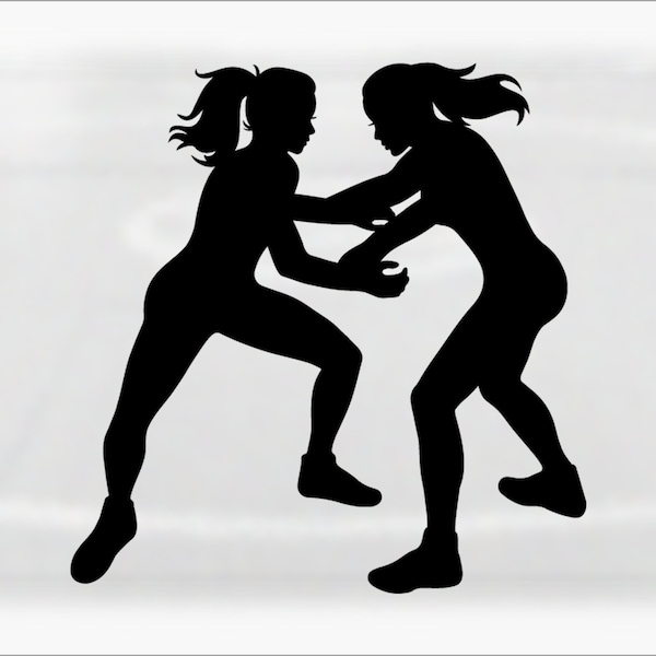 Female Wrestler Clipart - Etsy