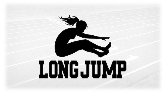 Long Jump Clipart Girl