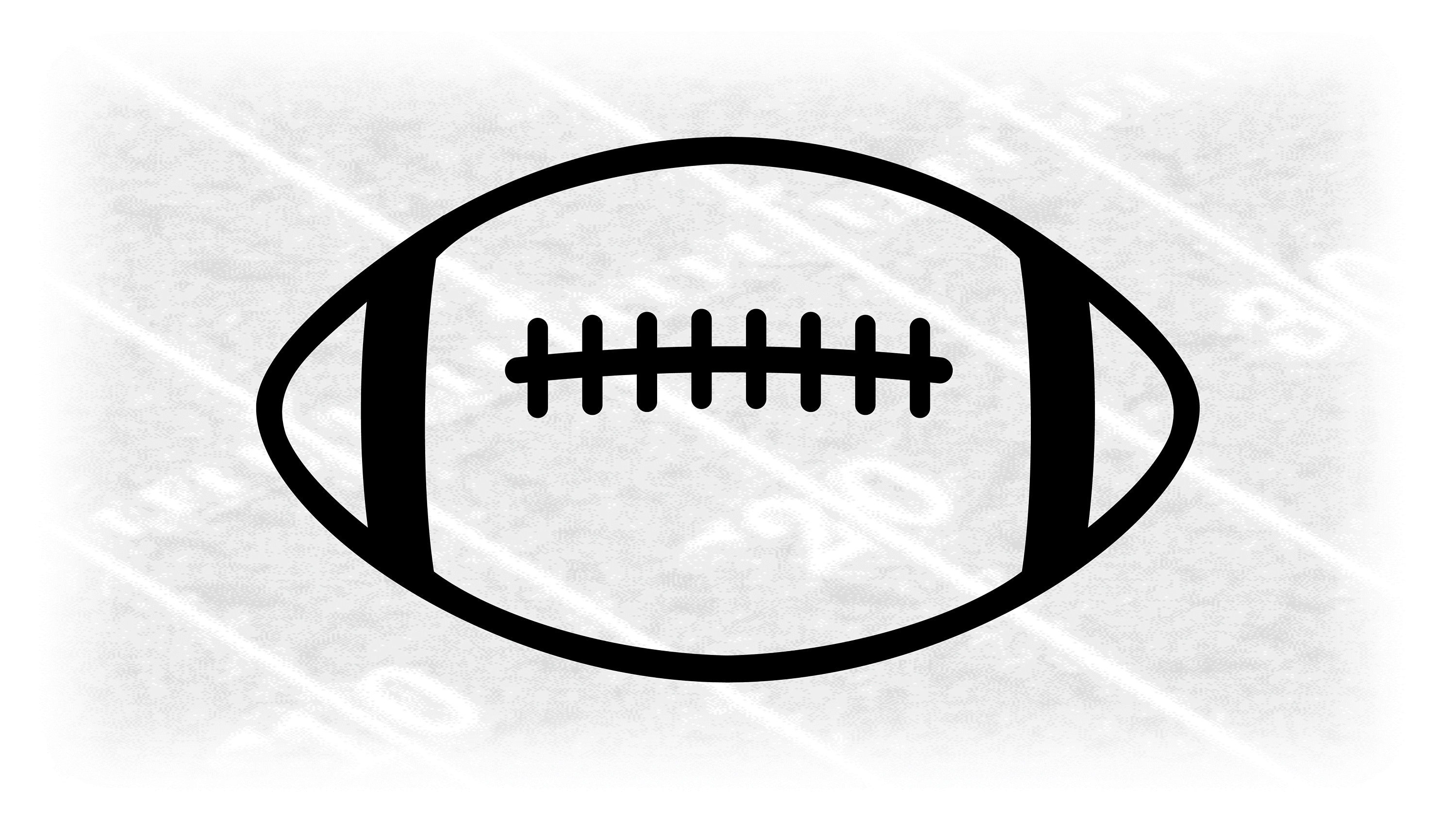 Sports Clipart: Simple Easy Black Outline of American Football - Etsy UK