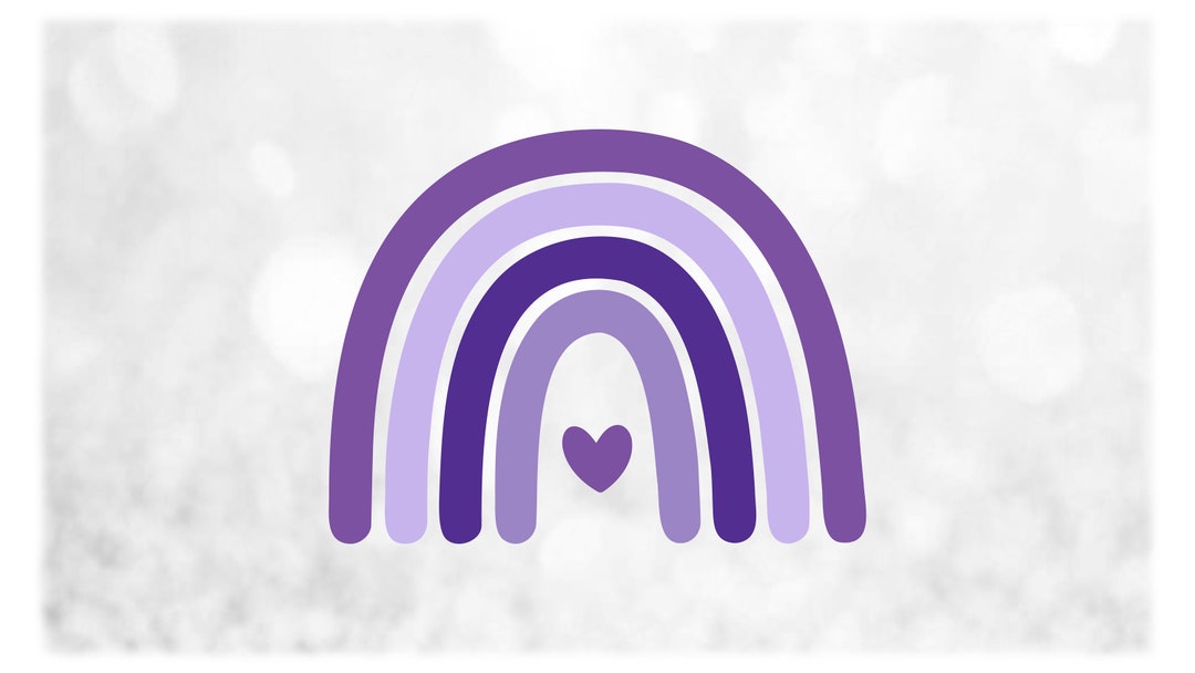 Nature Clipart: BOHO Style Rainbow of Arches With Heart in Four ...