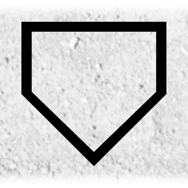 Home Plate Outline Svg - Etsy