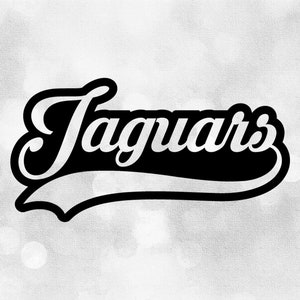 Sports Clipart: "jaguars" Team Name in Fancy Script With Baseball Style ...