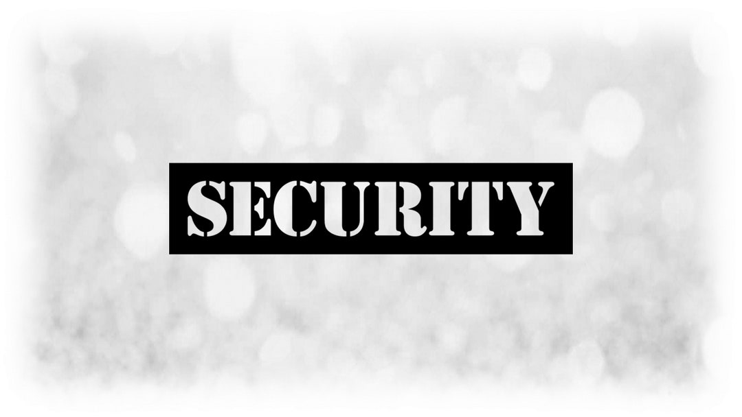 Word Clipart: Word "security" in Stencil Style All Capital Letters ...