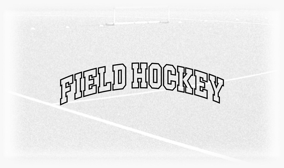 Sports Clipart: Black Arched College Varsity Style Word "field Hockey ...