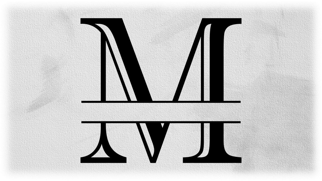 Word Clipart: Black Formal Etched Colonial Style Capital Initial or ...