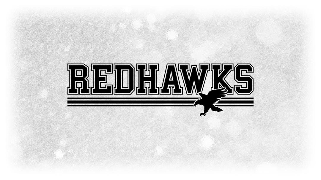 Sports Clipart: Black Bold "redhawks" Team Name in Varsity Style Above ...