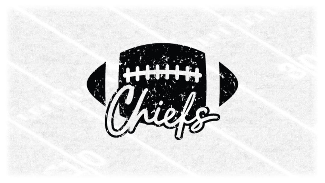 Sports Clipart: Black Distressed Script "chiefs" Team Name Cutout of ...